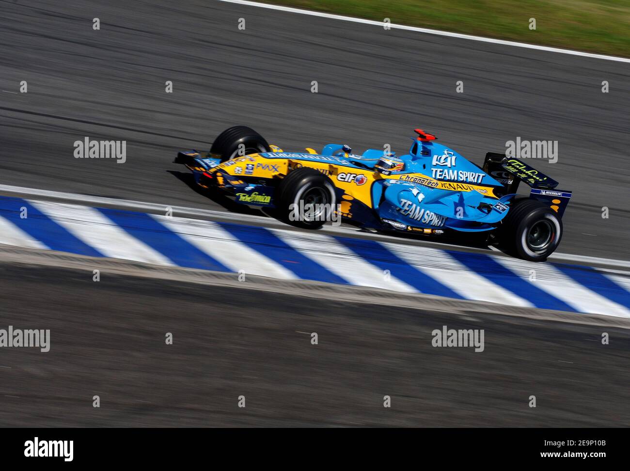 Spanish F1 driver Fernando Alonso of Renault F1 Team during the ...