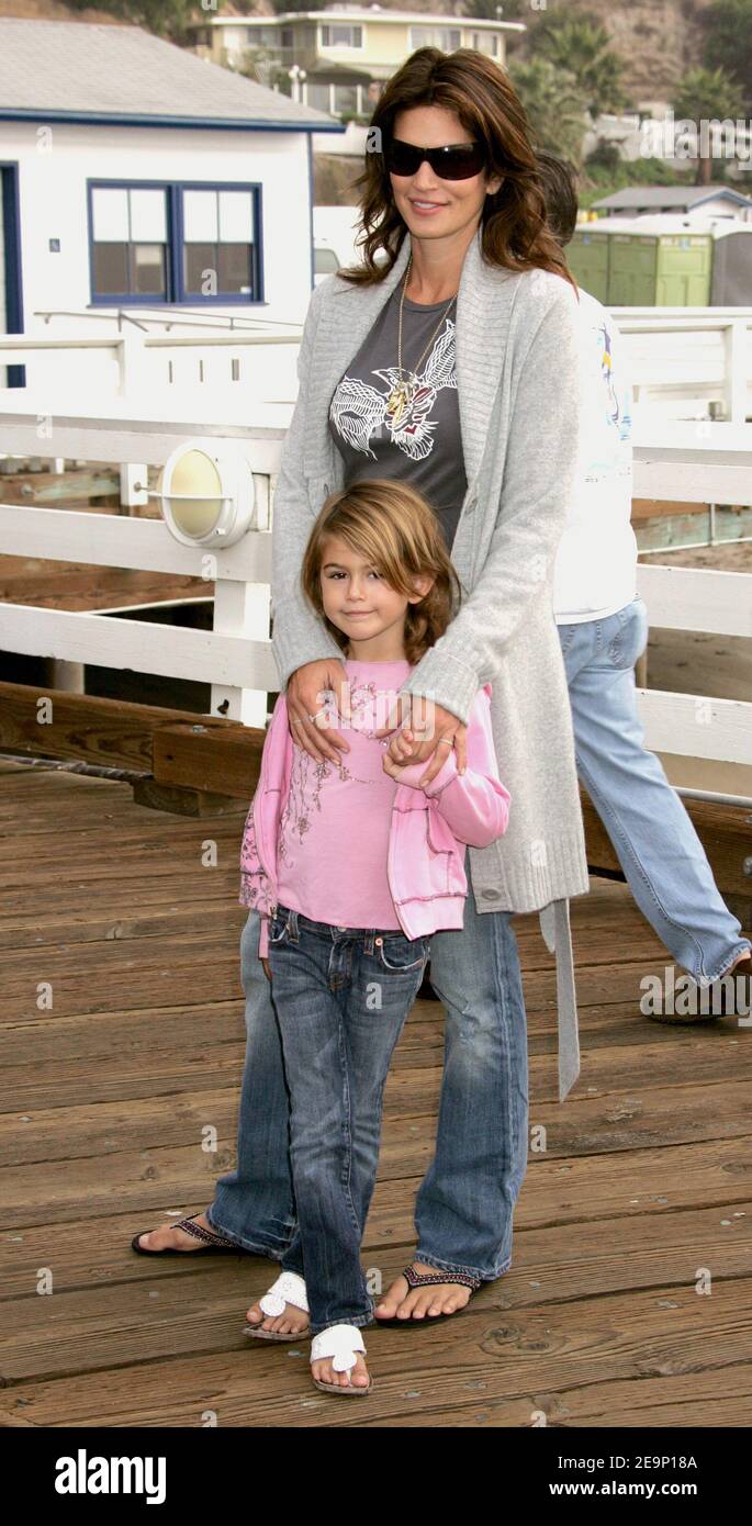 Cindy Crawford and Kaya Gerber attend a paddle out protest against the ...