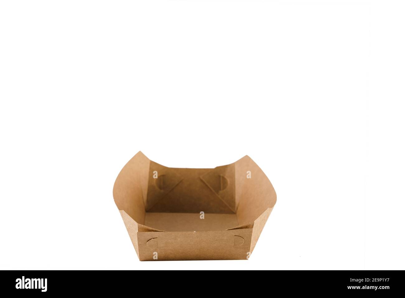 Eco-friendly natural plate for food with empty space. Disposable ...