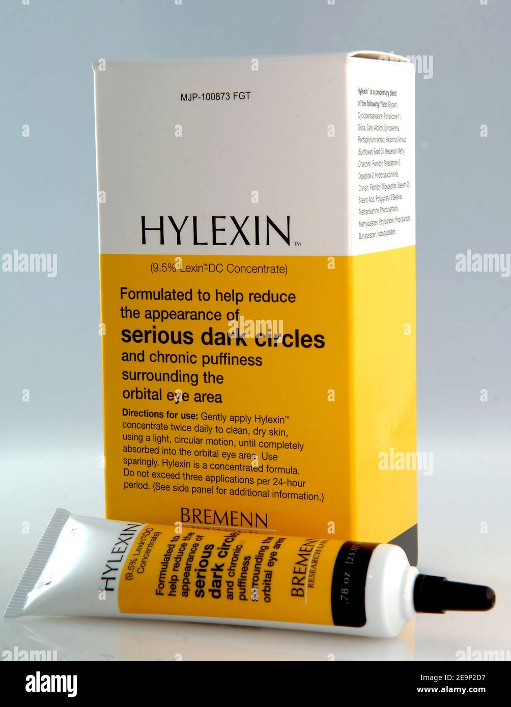 Illustration of 'Hylexin' beauty product against dark circles in Los ...