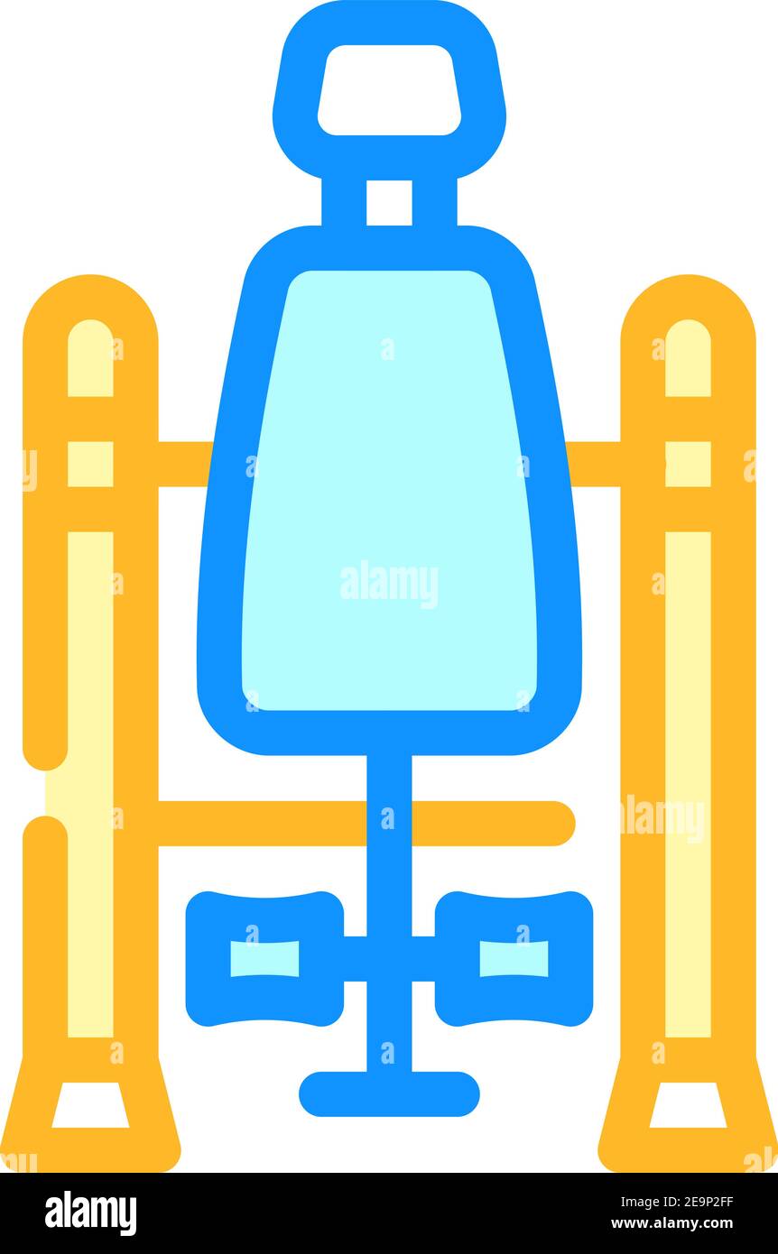 inversion table color icon vector illustration flat Stock Vector Image ...