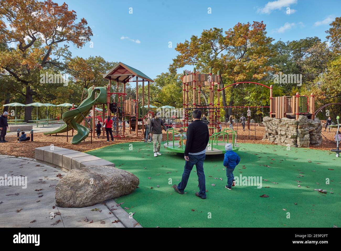 High Park waterplay and childrens playground Stock Photo - Alamy