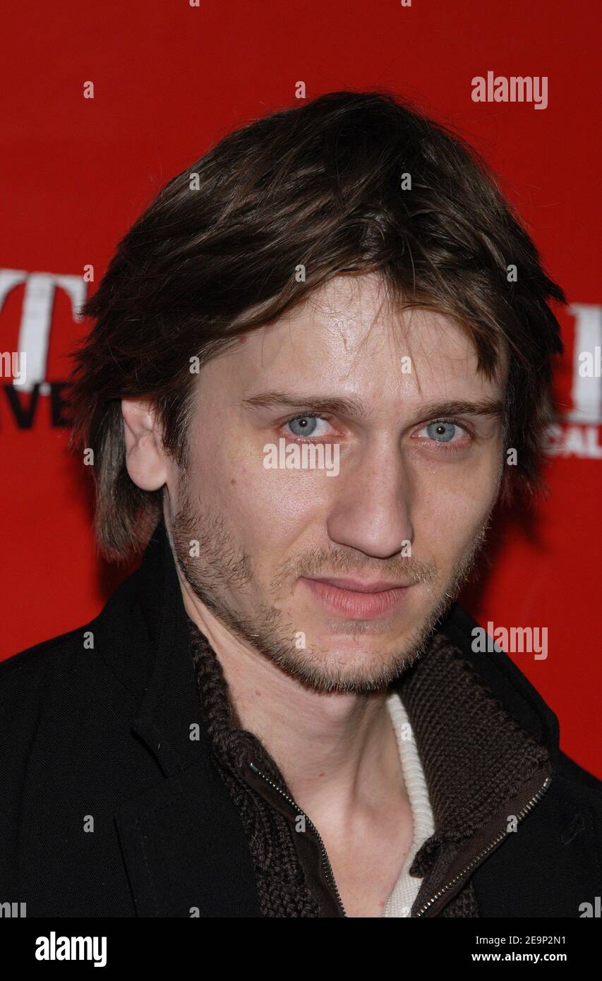 Actor Stanislas Merhar poses for pictures during the Gala premiere for ...