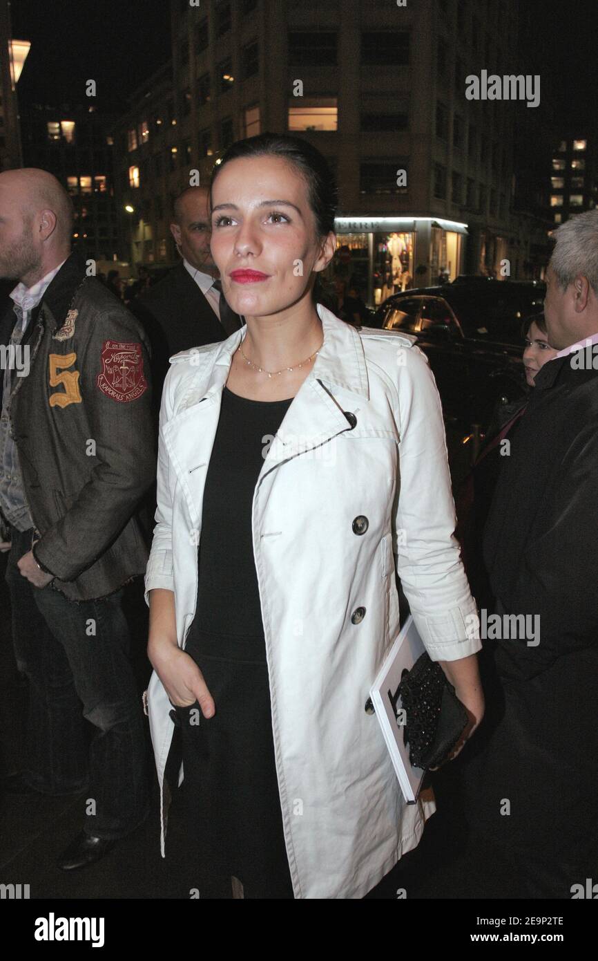 French actress, Zoe Felix, at the inauguration of the palace Fouquet's ...