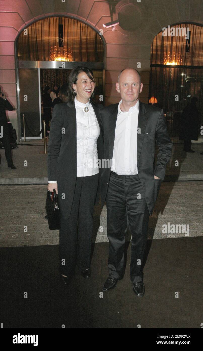 Christophe Girard and his wife at the inauguration of the palace ...