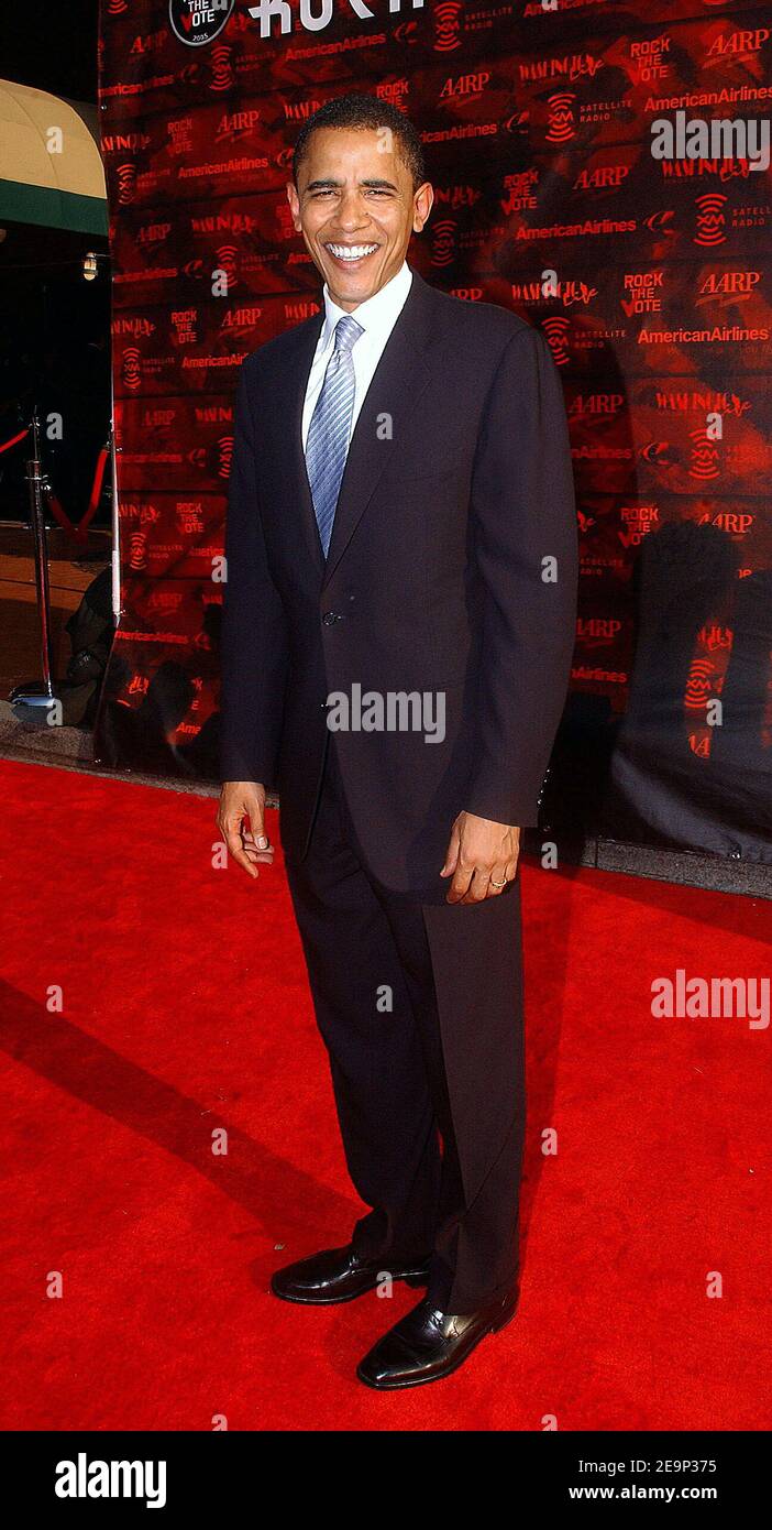 Senator Barack Obama (D-Ill.) attends the Rock the Vote 15 years of ...