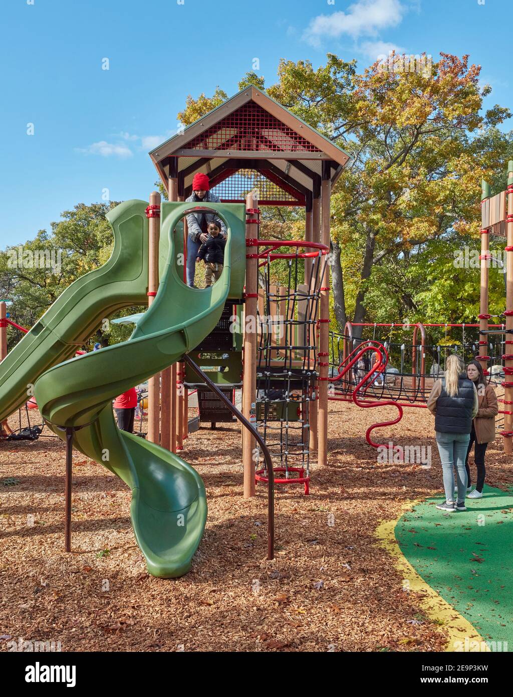 High Park waterplay and childrens playground Stock Photo - Alamy