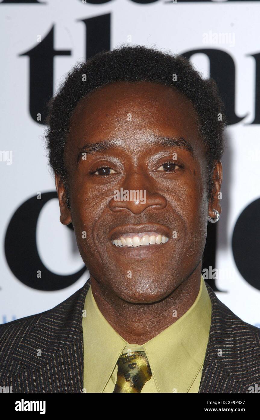 Don Cheadle attends the premiere of 'Stranger Than Fiction' held at the ...