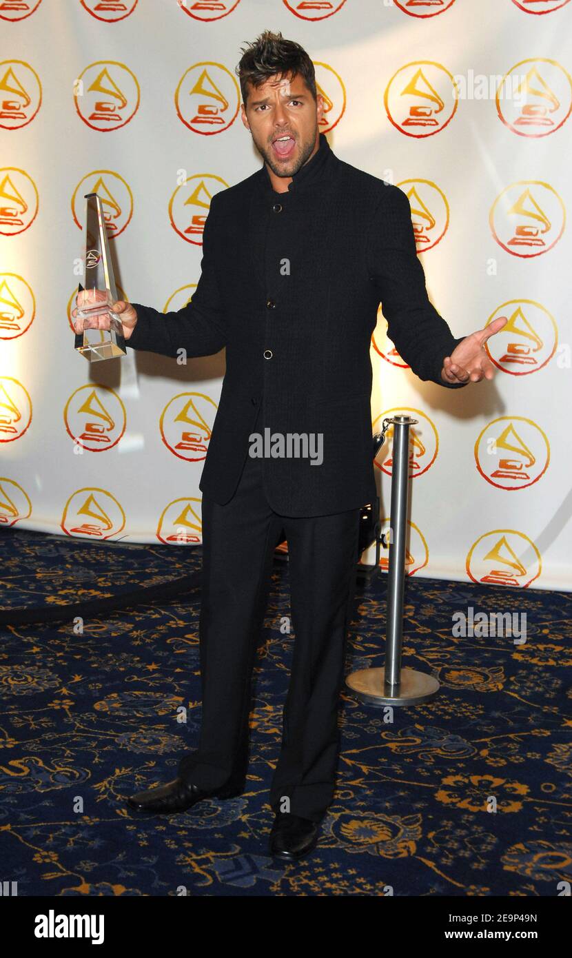 Singer Ricky Martin attends the 2006 Latin Recording Academy Person Of ...
