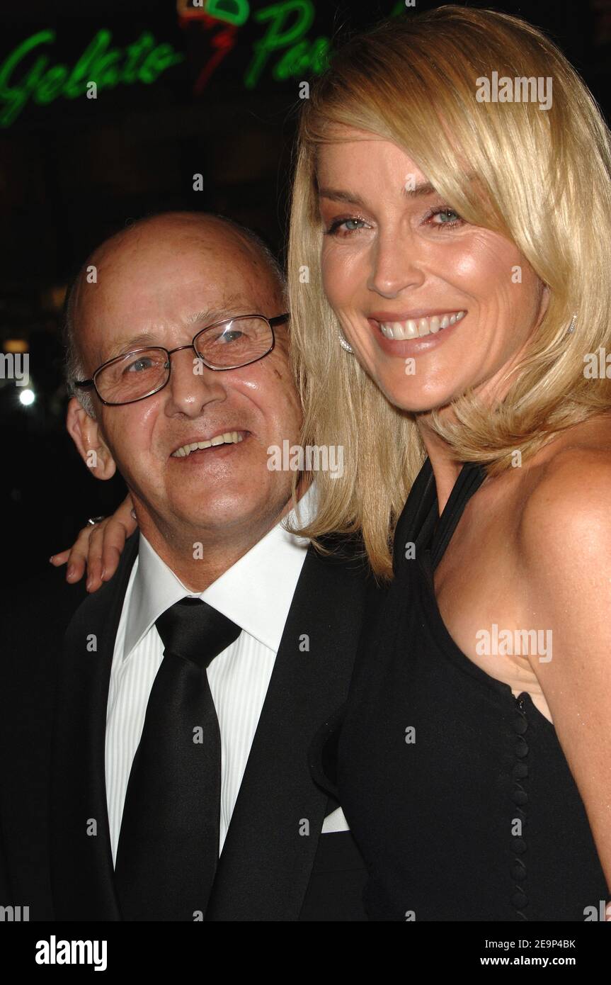 "Sharon Stone and father Joe Stone attend the US premiere of ""Bobby ...