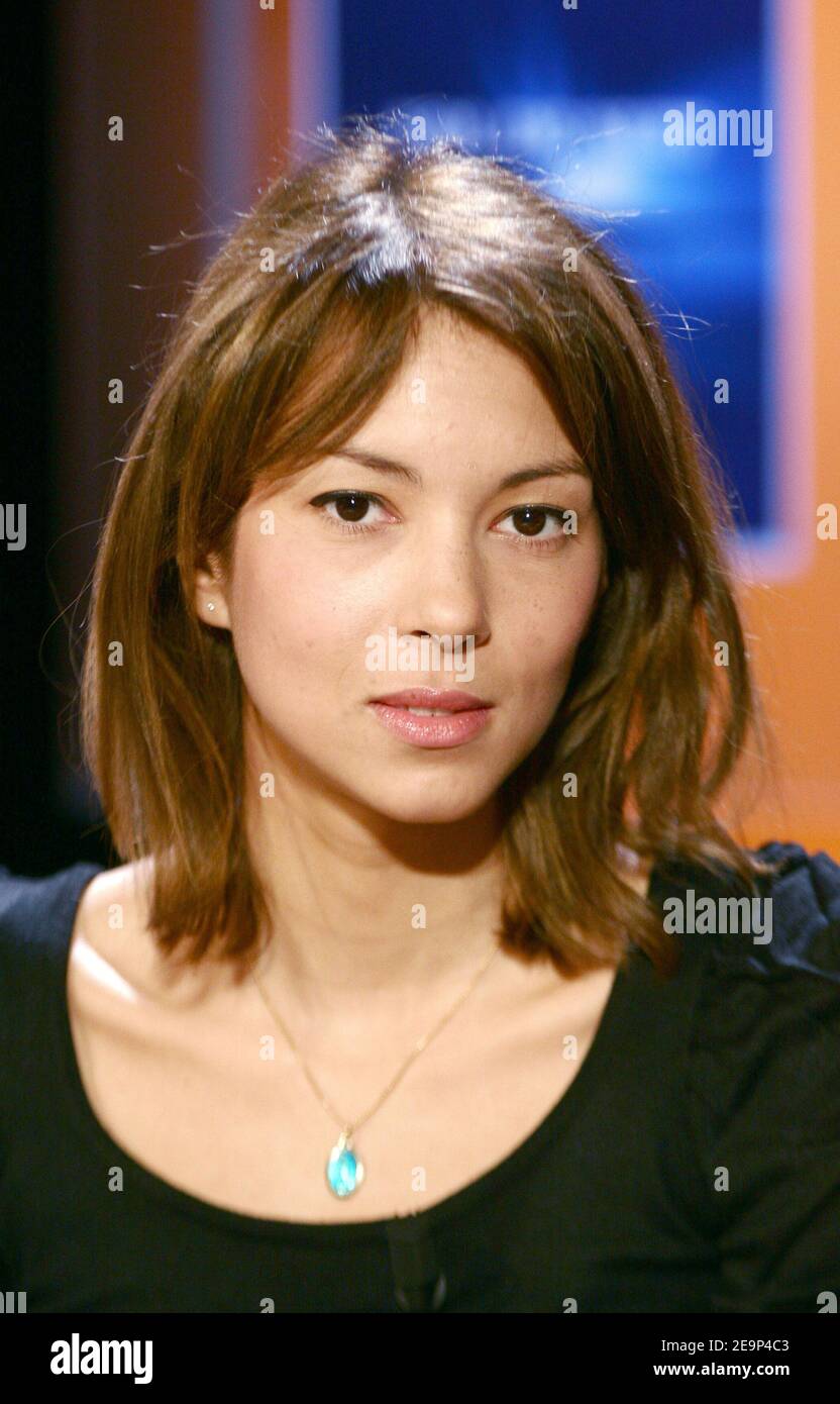 Benedicte Martin is seen during the taping of TF1 channel TV Show 'Vol ...