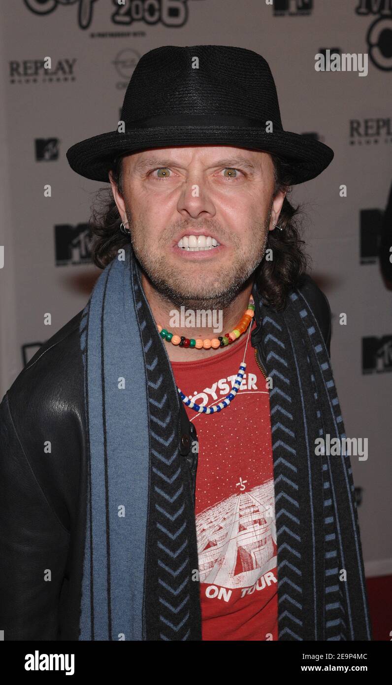Lars Ulrich of Metallica arrives to the 2006 MTV Europe Awards held at ...