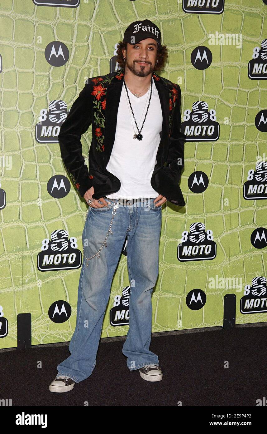 A.J. McLean attends the Motorola's 8th anniversary party, featuring a ...
