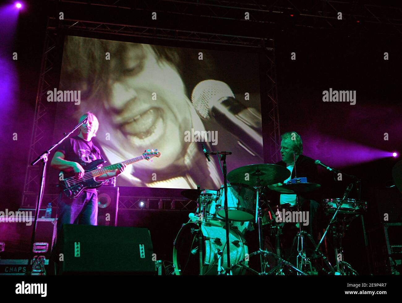 British singer Jamie Cullum performs live with his band during his ...