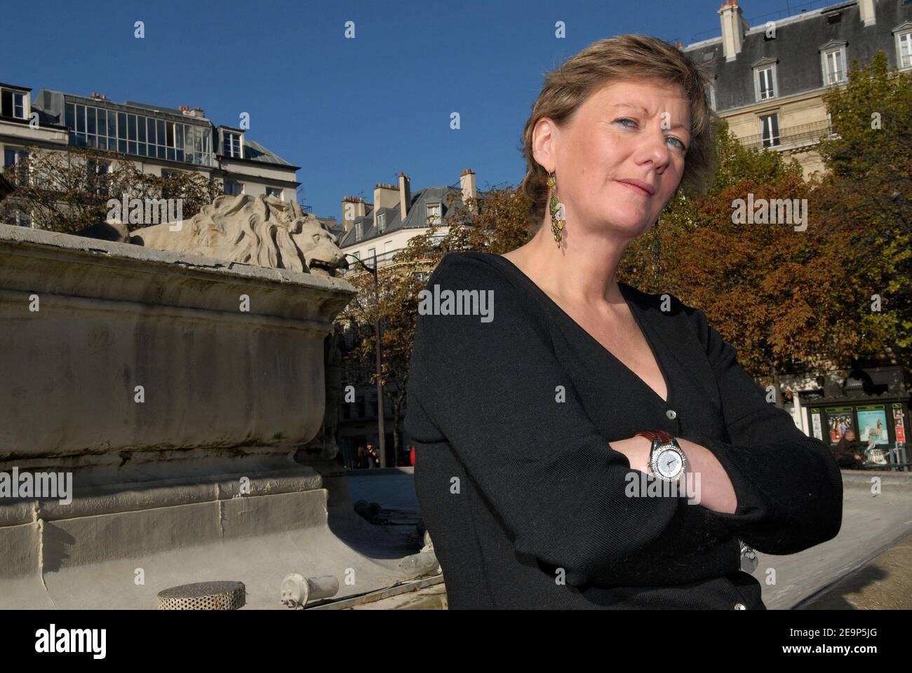 French writer Sophie Endelys pictured in Paris, France, on November 3 ...