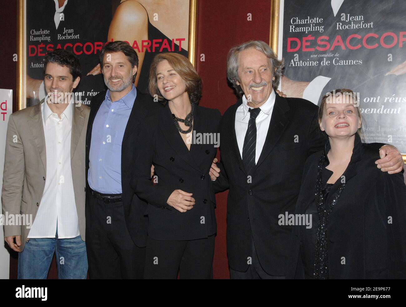 Director Antoine De Caunes and cast members Jean Rochefort, Charlotte ...