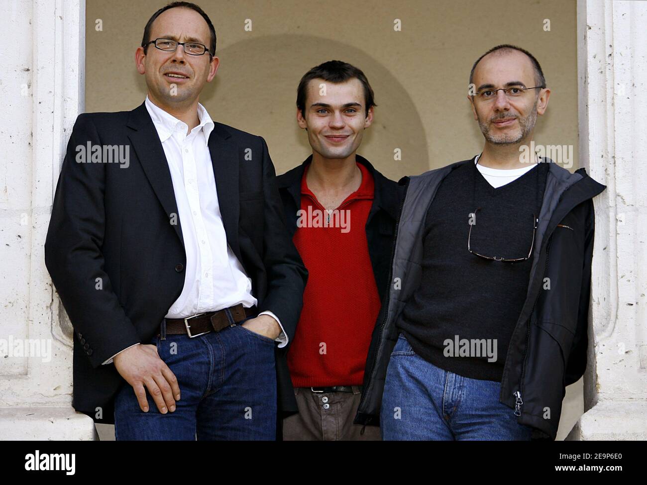 French actors Robinson Stevenin (c) ,Olivier Gourmet (l) and Laurent ...