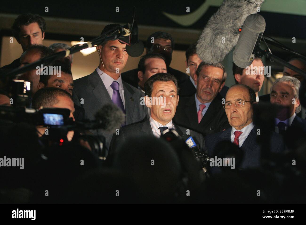 French interior minister Nicolas Sarkozy meets Algerian minister ...