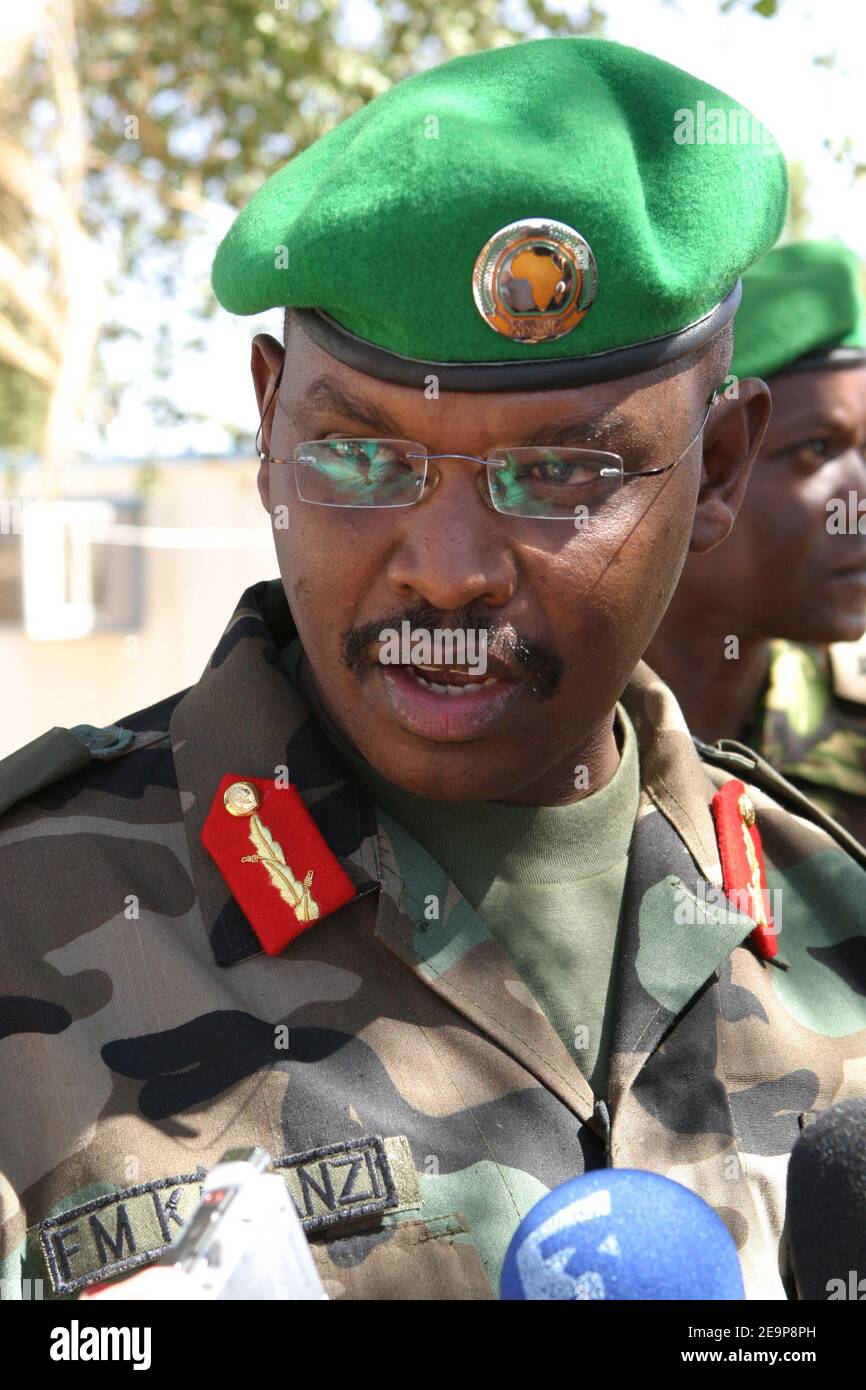 General Franck M Kamanzi, number two of African Union in Al Facher in ...