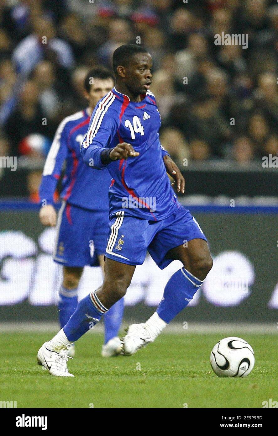 France's Louis Saha in action during International Friendly match ...