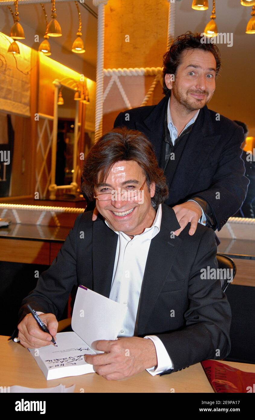EXCLUSIVE - French actor Edouard Baer and Star hairstylist Alexandre ...