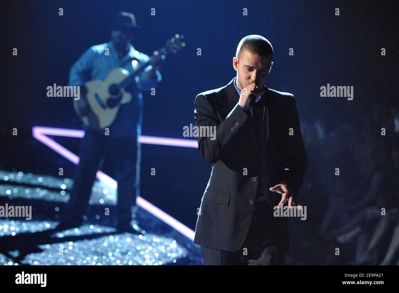 Justin Timberlake performs live on the runway of the 11th Victoria's ...