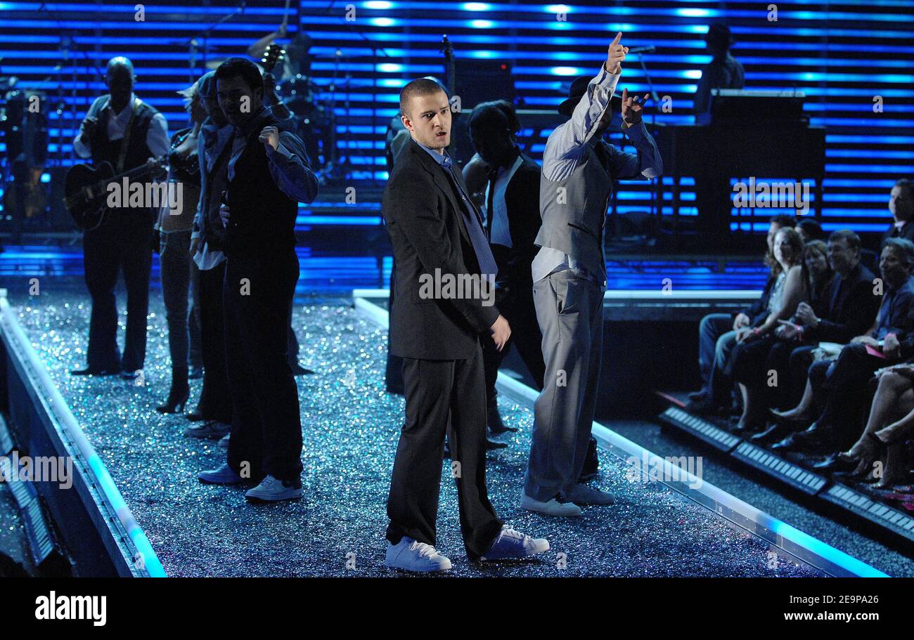 Justin Timberlake performs live on the runway of the 11th Victoria's ...