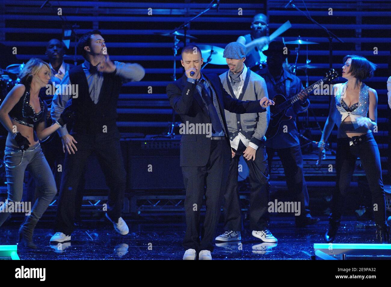 Justin Timberlake performs live on the runway of the 11th Victoria's ...