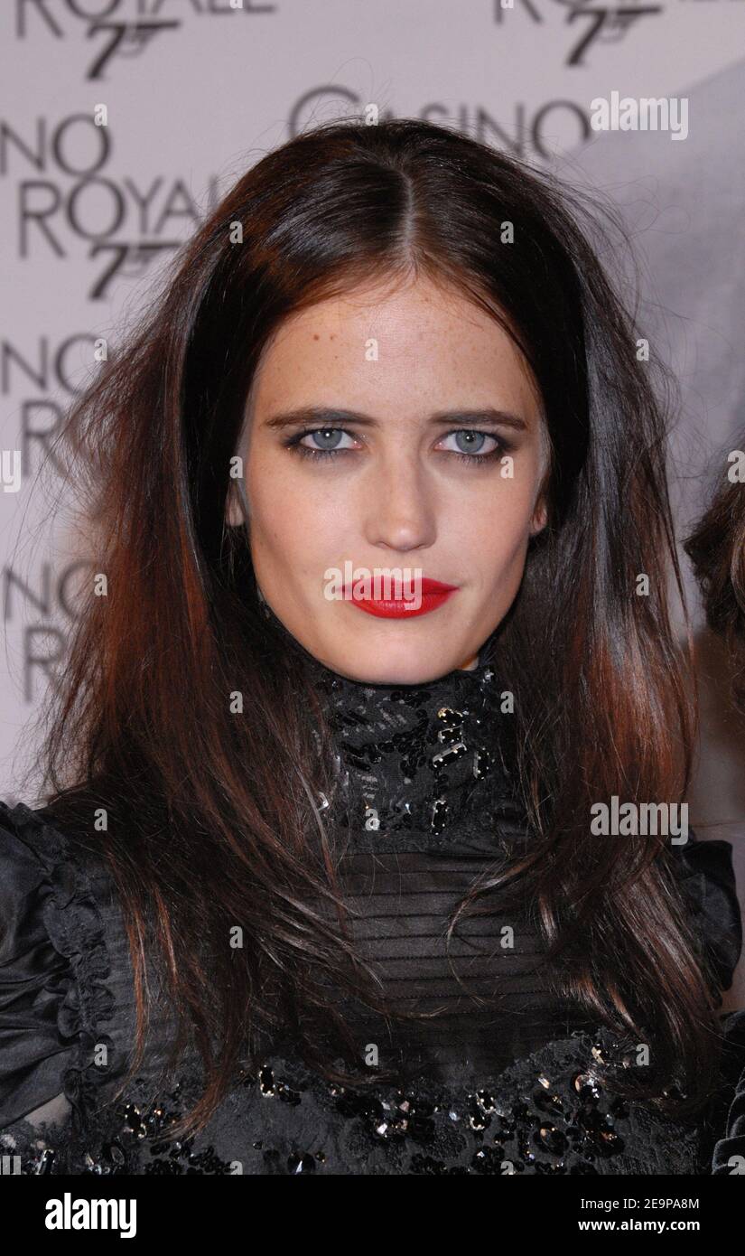 Cast member Eva Green poses for pictures as she arrives to the premiere ...
