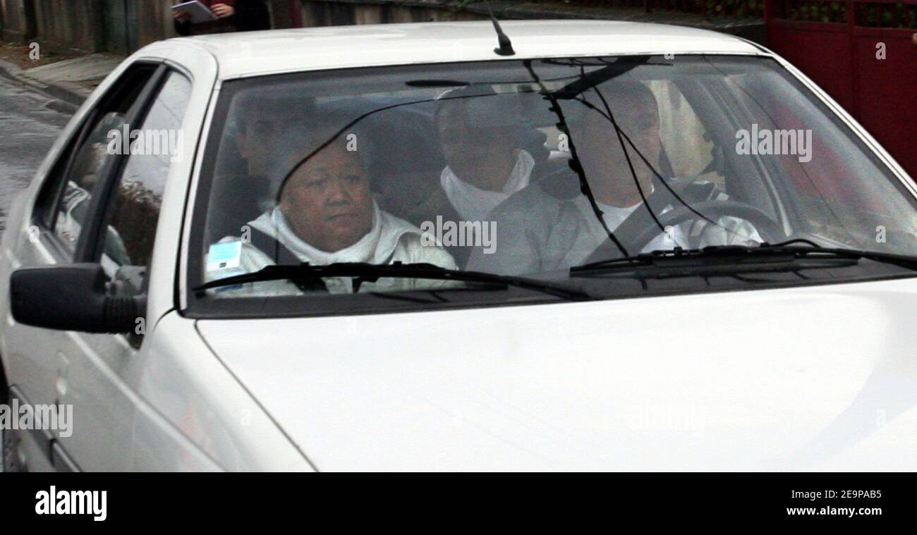 Katia Lherbier's relatives leave the site where reconstitution of the ...