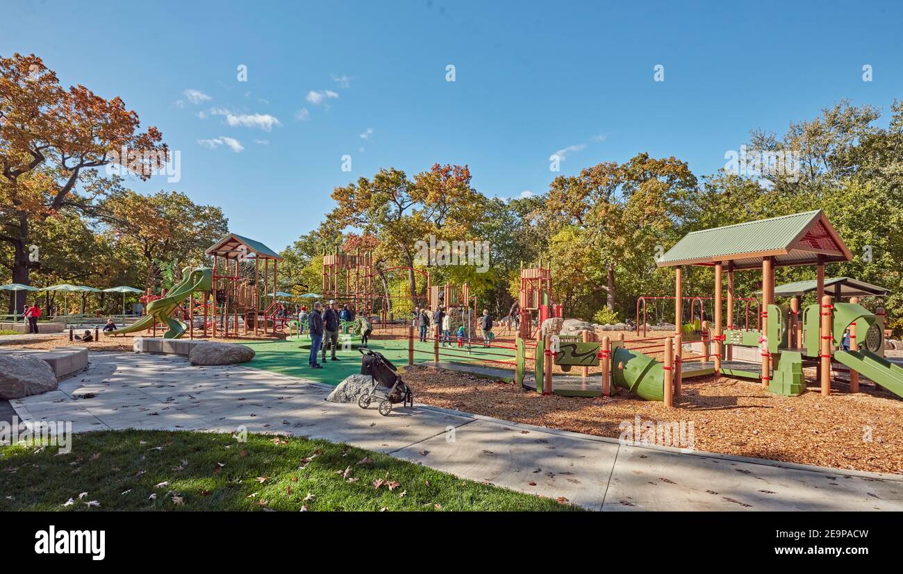 High Park waterplay and childrens playground Stock Photo - Alamy
