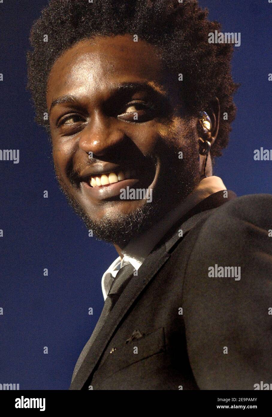 French singer Corneille performs live at Zenith concert hall in Paris ...