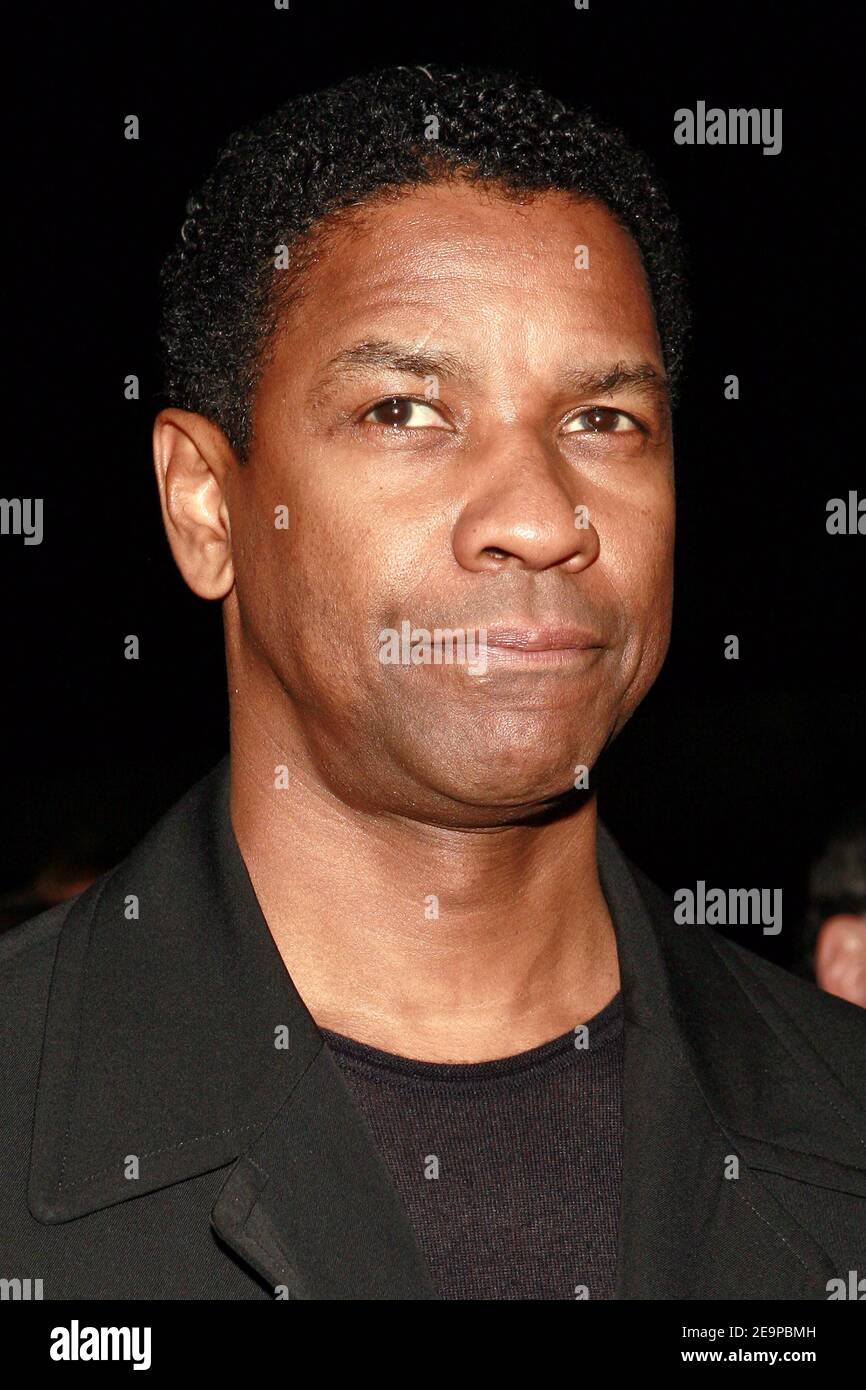 Actor Denzel Washington attends the Touchstone Pictures world premiere ...