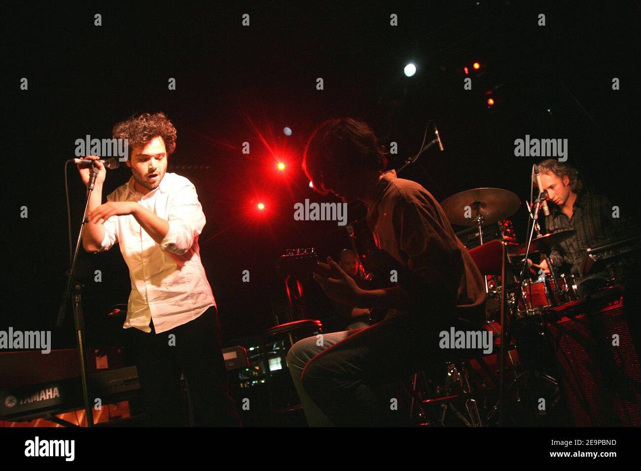 French singer Babx performs live at Magic Mirror in la Defense near ...
