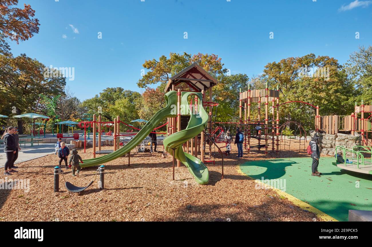 High Park waterplay and childrens playground Stock Photo - Alamy
