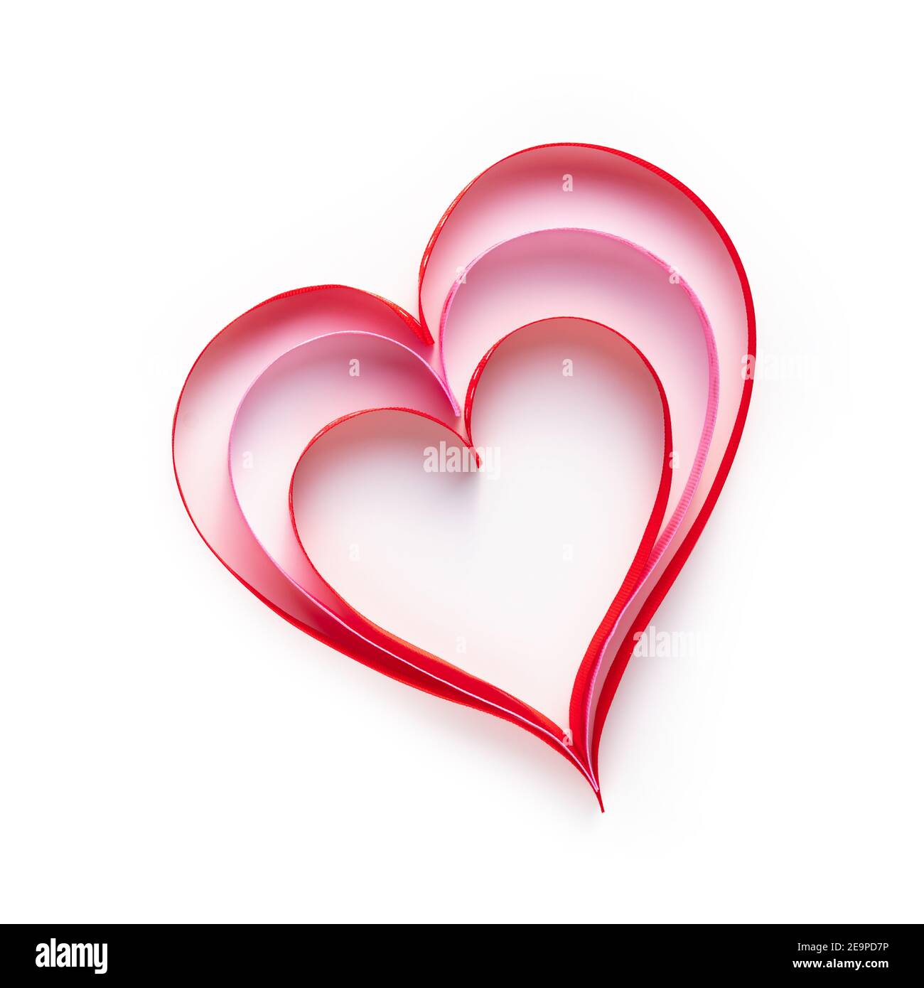Heart ribbon pattern Stock Photo - Alamy