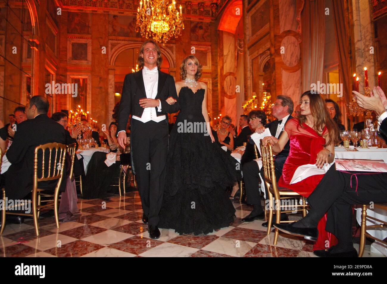 EXCLUSIVE. NO TABLOIDS. Julie Boeri from Monaco (wearing a Franck ...