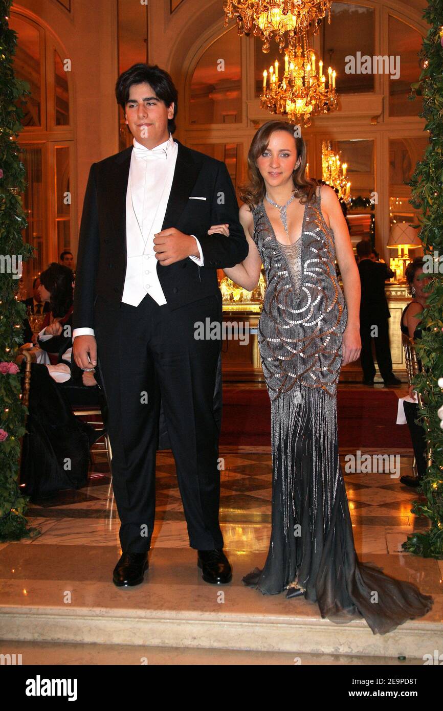 EXCLUSIVE. NO TABLOIDS. Maud Brustlein from Swiss (wearing a Versace ...