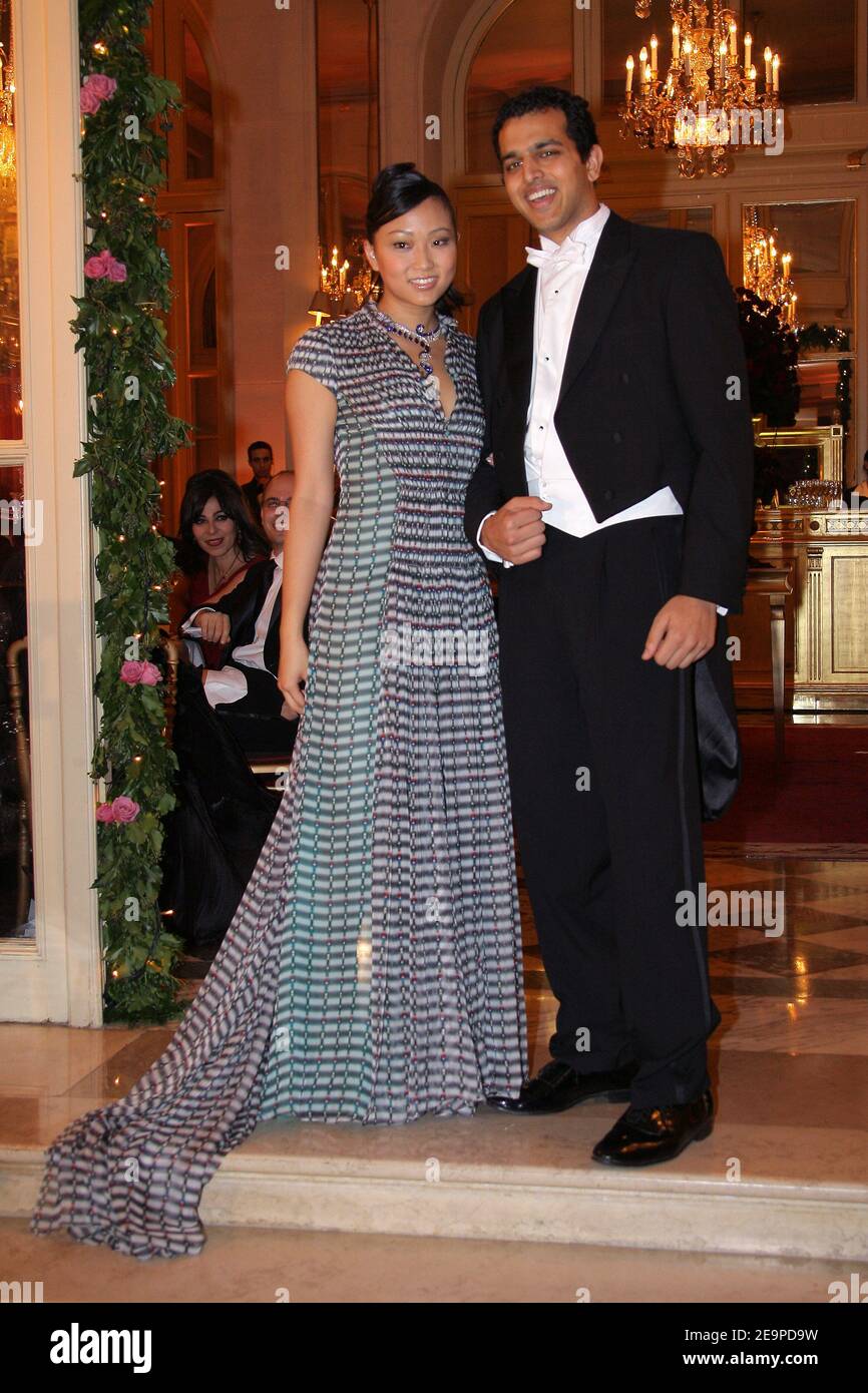 EXCLUSIVE. NO TABLOIDS. Veronica Chou from China (wearing a Zac Posen ...