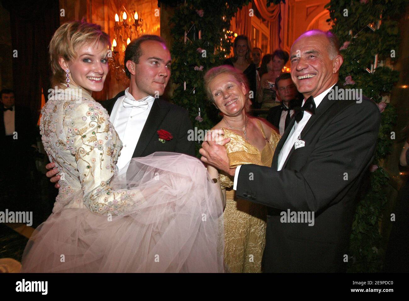 EXCLUSIVE. NO TABLOIDS. Aude de Commarque from France (wearing a ...