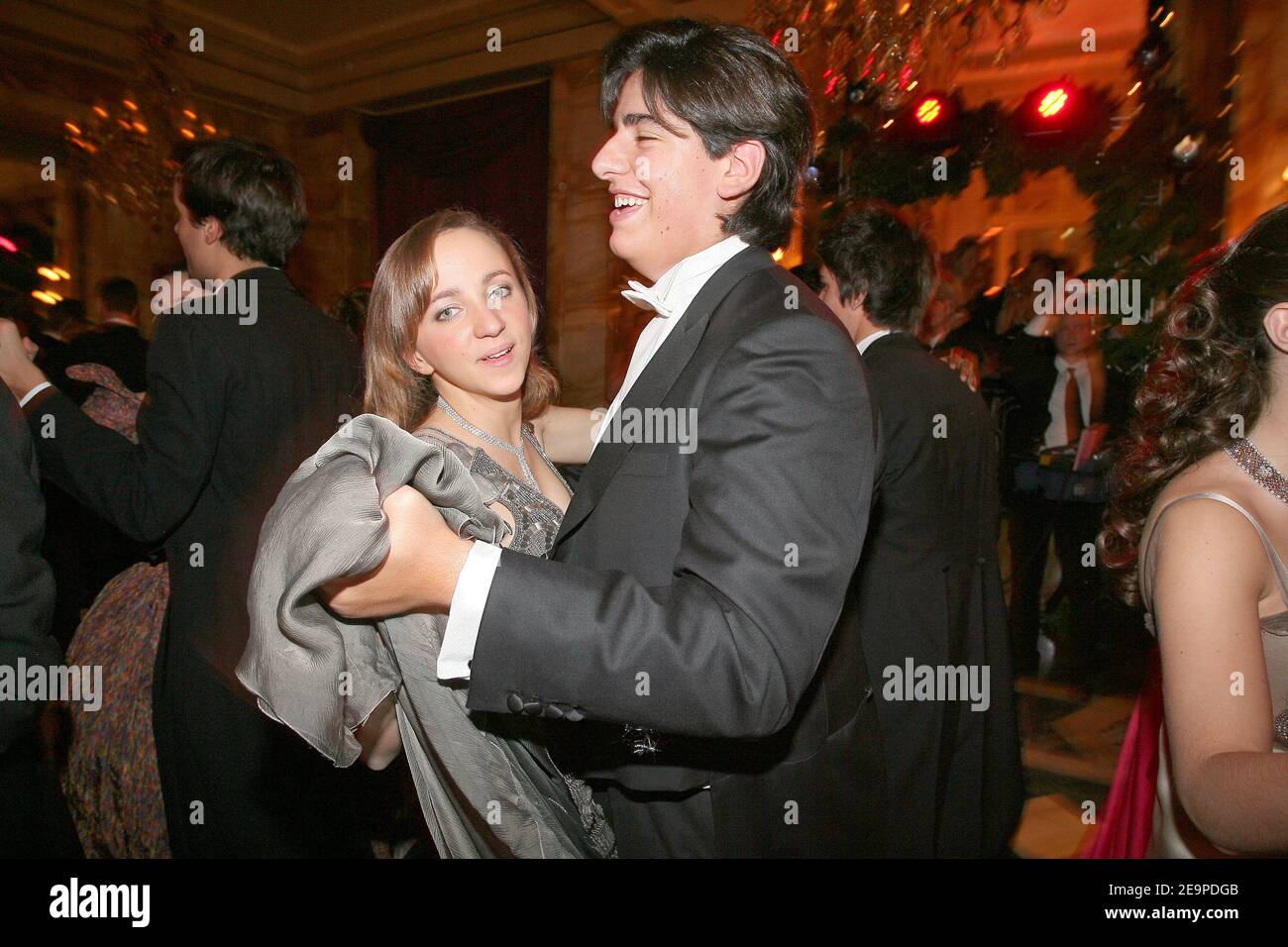 EXCLUSIVE. NO TABLOIDS. Maud Brustlein from Swiss (wearing a Versace ...