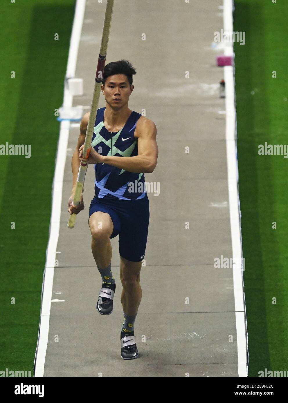 Berlin, Germany. 05th Feb, 2021. Athletics: ISTAF Indoor at the Mercedes-Benz Arena. Pole Vault ...