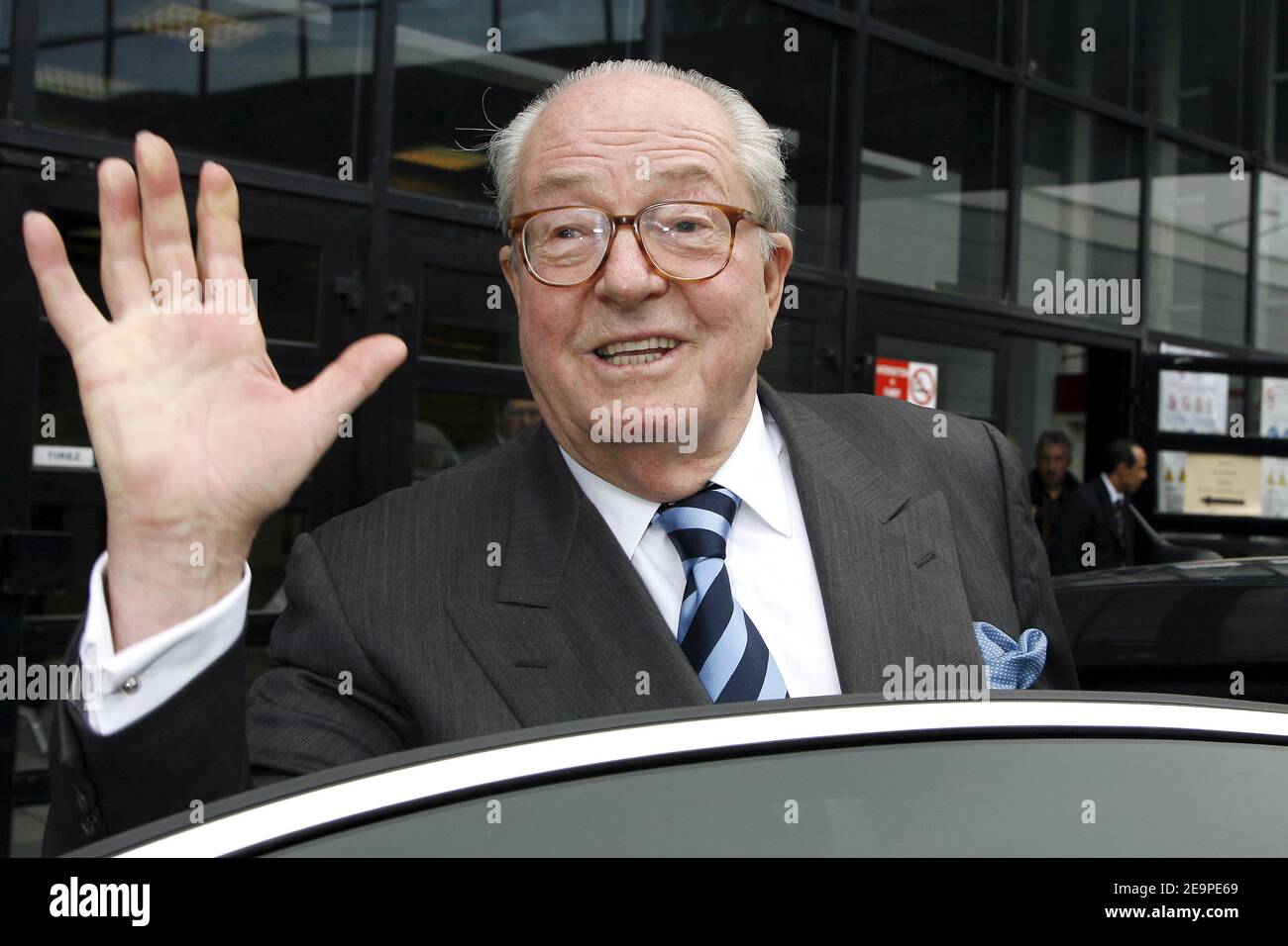 Far right leader Jean-Marie Le Pen attends the wines exhibition 'Salon ...