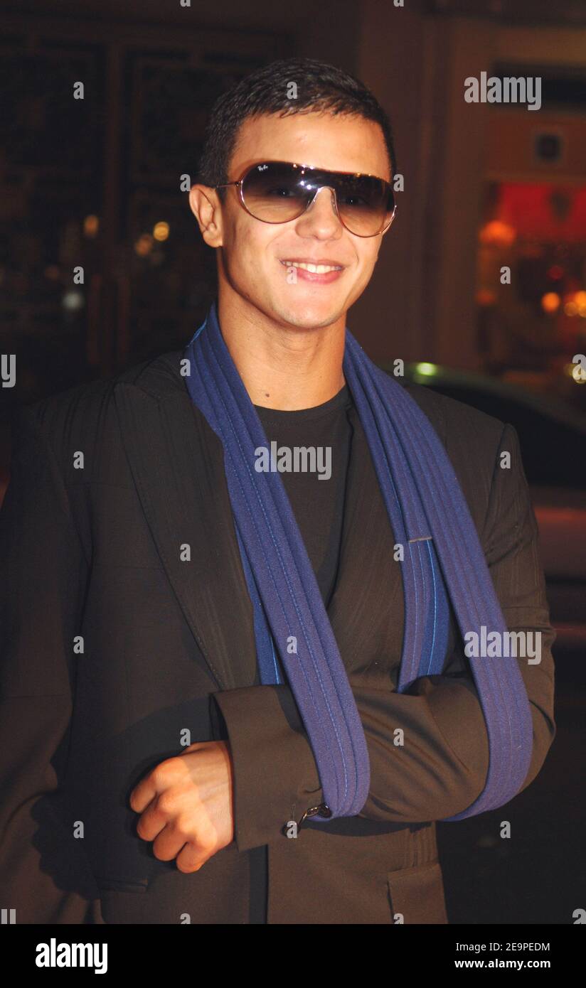 French singer Amine attends the 'RaiN'B Fever 2' Columbia Records party ...