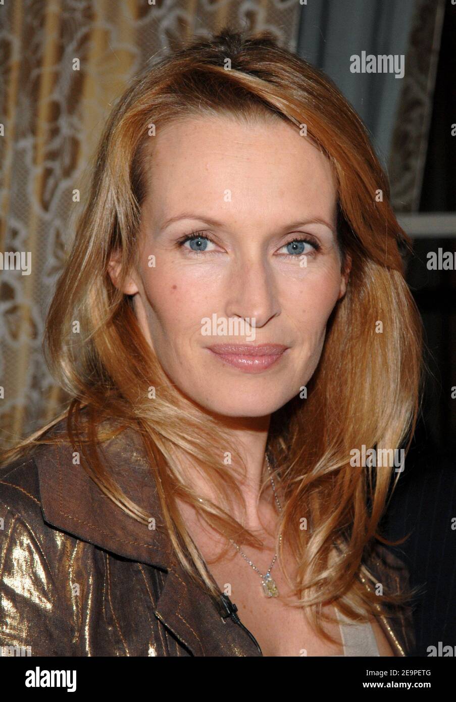 Estelle Lefebure presents UNICEF's 'Gala For Life' 2007 calendar during ...