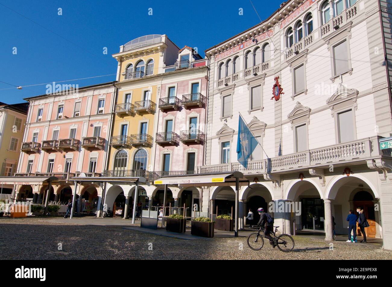 Locarno, Ticino, Switzerland - 16th January 2021 : View of the ...