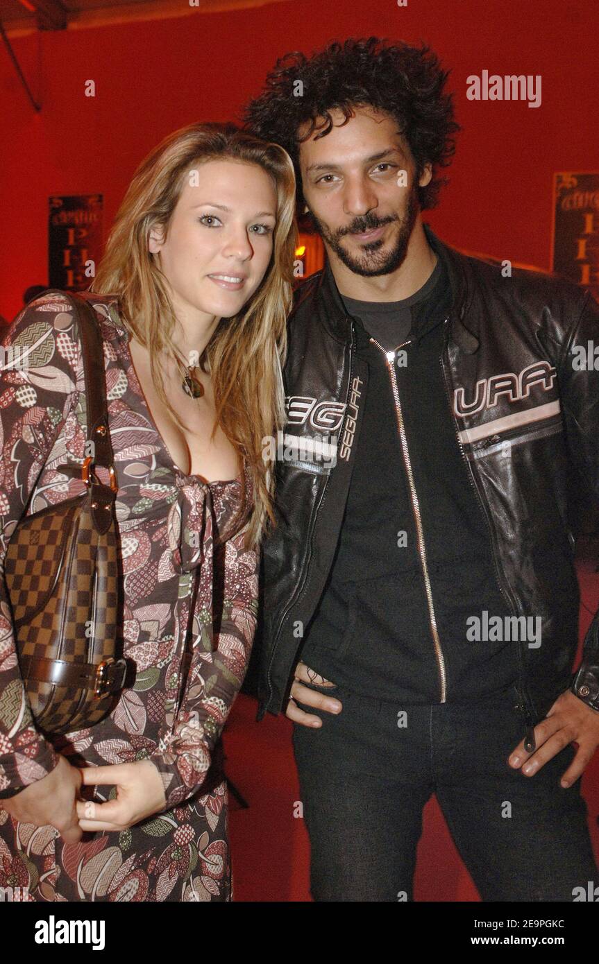 French singer Lorie and Tomer Sisley attend the 'Phenix Circus ...
