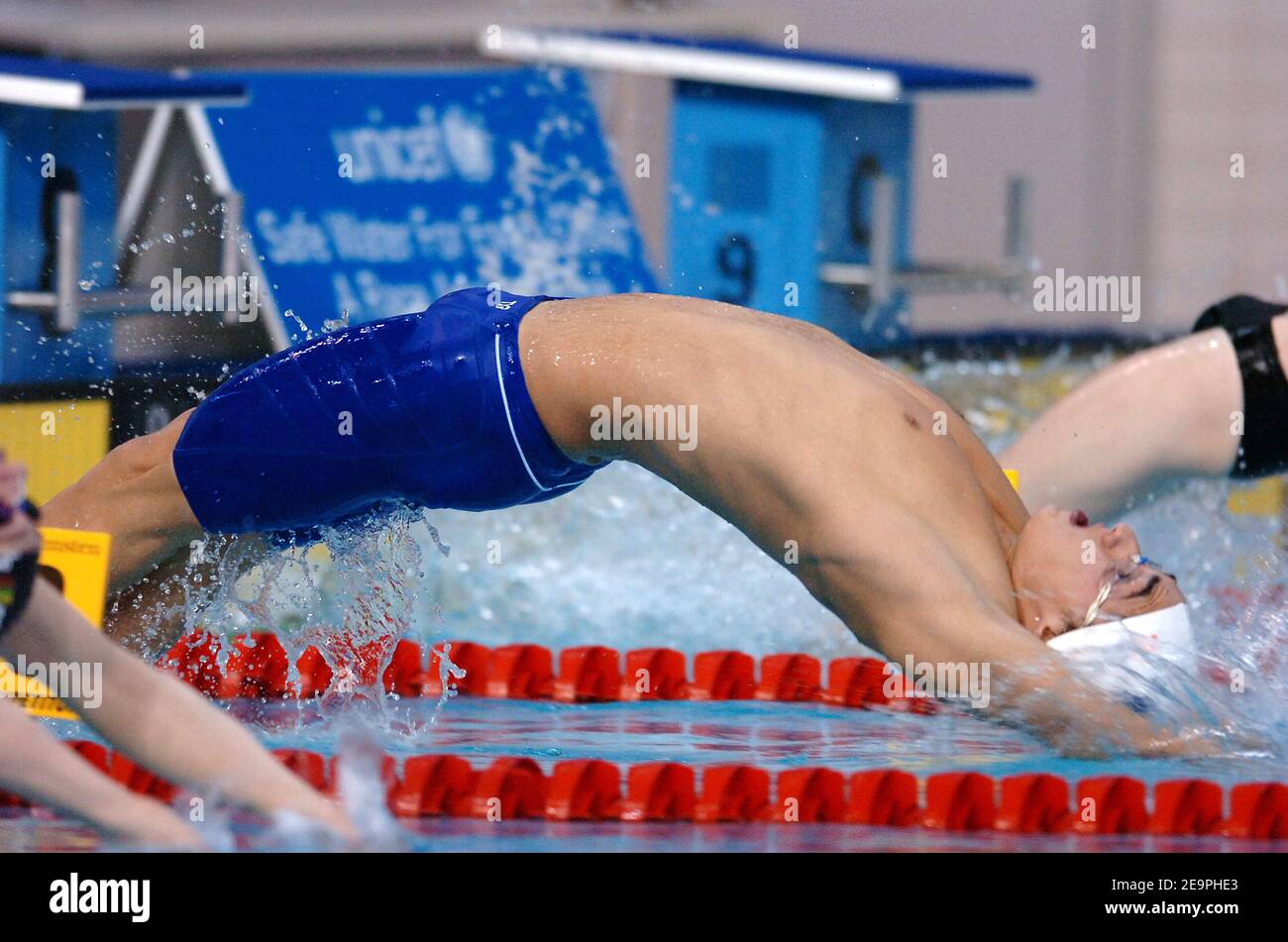 France's Benjamin Stasiulis competes on men's 200 meters backstroke ...