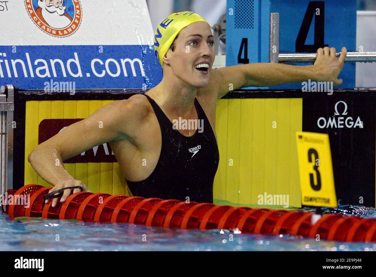 Sweden's Therese Alshammar wins the gold medal on women's 50 meters ...