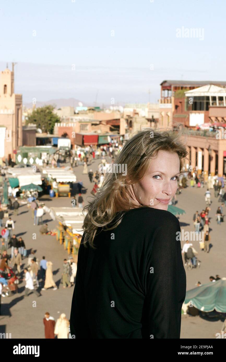 Estelle Lefebure poses during the 6th Marrakech International Film ...